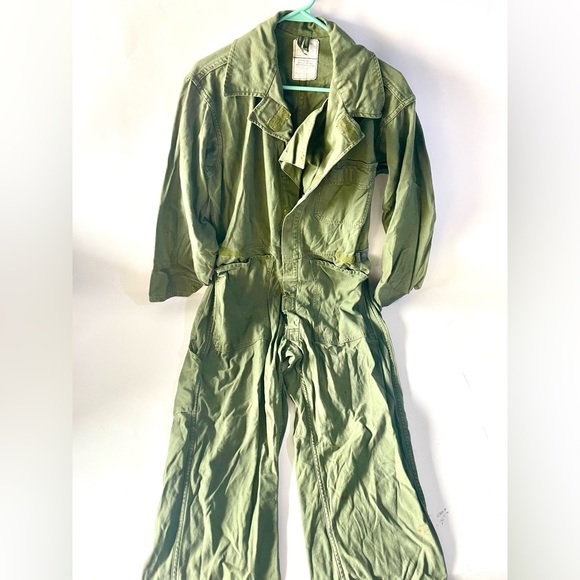 Other | Vintage Military Coveralls Medium Green Cotton Sateen Type 1 ...